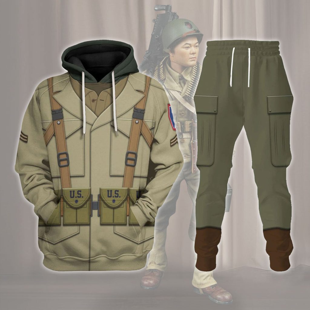 9Heritages 442nd Infantry Regiment Corporal Costume Hoodie Sweatshirt T ...