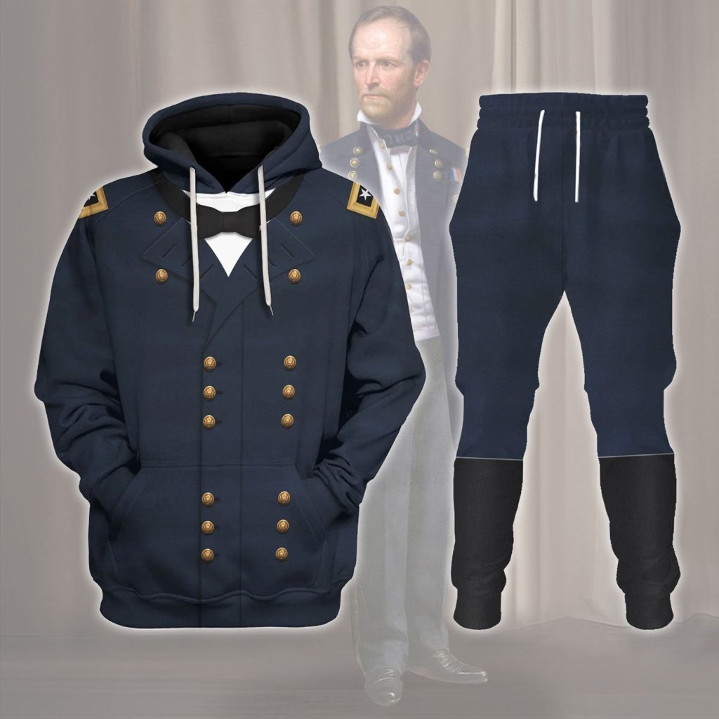9Heritages William Tecumseh Sherman Costume Hoodie Sweatshirt T-Shirt ...